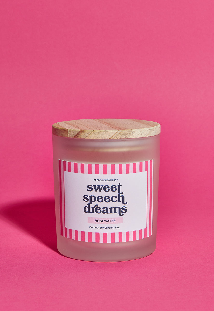 Sweet Speech Dreams Candle Rosewater – Speech Dreamers