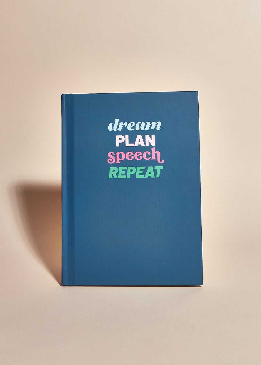 Dream Plan Speech Repeat Hardcover Journal – Speech Dreamers